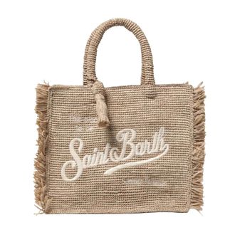 MC2 Saint Barth Femme, Sacs, Beige, Taille: ONE Size Rafiya Volant Bag