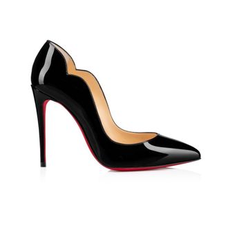 Christian Louboutin Femme, Chaussures, Noir, Taille: 37 1/2 EU Hot Chick Escarpins