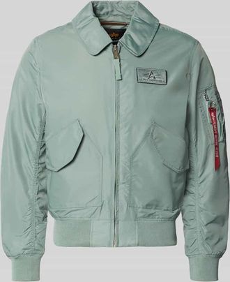 Alpha Industries Regular Fit Bomberjacke mit Logo-Patch