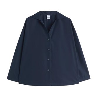 Aspesi Popeline Hemd - - Blouses & Shirts - Damen - Blau - 2XL