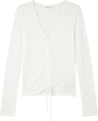 Springfield Damen 5.g.m. Camiseta Modelo Pared Khaki Frunce Unterhemd, Hellbeige, X-Small