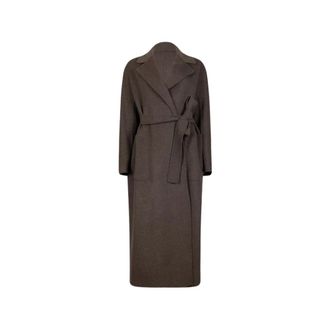 Max Mara Long double wool coat - Femme - Manteaux - Brun - Taille: 42 FR