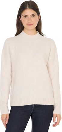 Cecil Softer Jacquard Pullover Oat Milk beige Melange XL