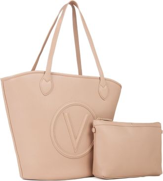 Valentino Handbags Shopper VALENTINO BAGS SHOPPING SPECIAL COVENT, Damen, Gr. B/H/T: 55cm x 34cm x 15cm, beige, Lederimitat, Taschen Shopper, Damen Umh&auml;ngetasche, Traget