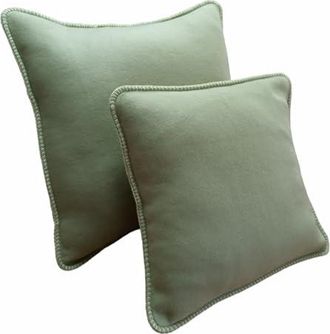 Catherine Lansfield Olive Fleece Cushion Cover 50x50