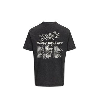 Replay T-shirt d&eacute;lav&eacute; &agrave; motif en coton