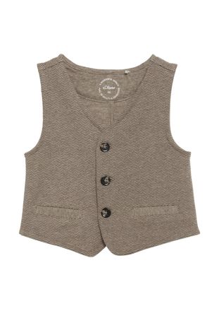 s.Oliver Festive Weste aus Sweatstoff