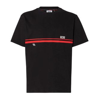GCDS Gcds, Homme, Tops, Noir, Taille: XS T-shirt ray&eacute;