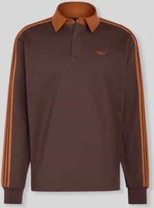 adidas Originals Relaxed Fit Rugbyshirt aus reiner Baumwolle