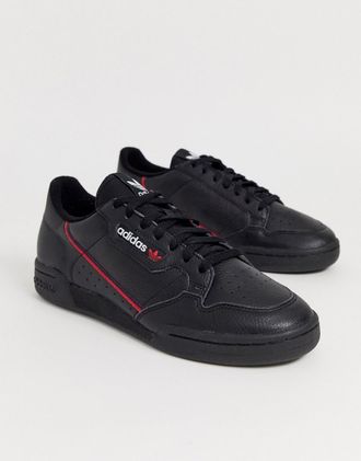adidas Originals Continental - Schwarze sneaker im Stil der 80er