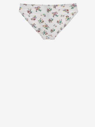 Tory Burch Floral Print Bikini Bottoms - White