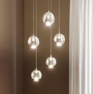 Lucande Neuwertig] Lucande Led Pendelleuchte Hayley H&auml;ngelampe Deckenlampe Lampe Leuchte 5 Fl Ch626 B-Ware