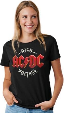 AC/DC Femme Woacdcrts031 T-Shirt, Noir, XXL EU