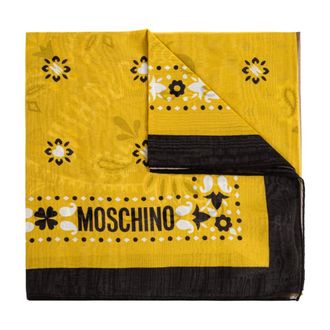 Moschino unisex, Accessoires, Jaune, Taille: ONE Size Foulard Imprim&eacute;