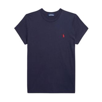 Ralph Lauren Femme, Tops, Bleu, Taille: 42 FR T-shirt en coton Polo Pony