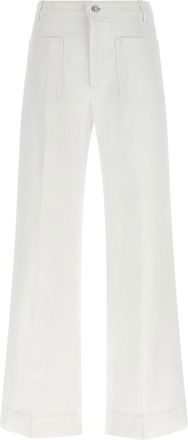 Victoria Beckham Jean &Eacute;vas&eacute; - Blanc