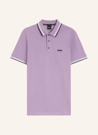 HUGO BOSS Piqu&eacute;-Poloshirt Paddy Curved Regular Fit lila