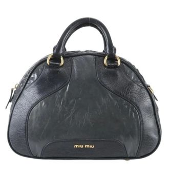 Miu Miu Sac Boston Pre-owned - Femme - Pre-owned - Noir - Taille: ONE Size