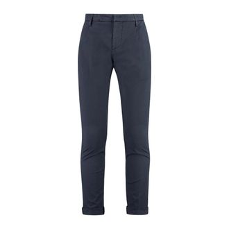 Dondup Gemusterte Hose in ma&szlig;geschneiderter Passform - - Trousers - Herren - Blau - W36