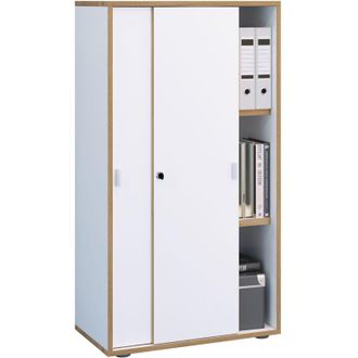 VCM B&uuml;roschrank Schiebet&uuml;ren Salia 3fach B60