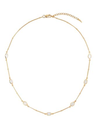 Missoma Magma Rainbow Moonstone chocker - Or