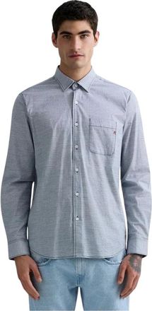 Replay Homme, Chemises, Bleu, Taille: L M4148 Comfort Cotton Dobby Shirt