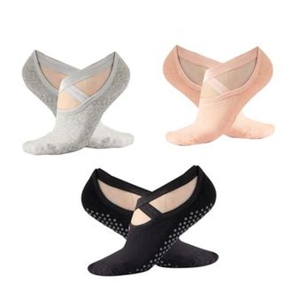 UPKOCH 3 Paires De Chaussettes Pour Femme Semelle Antid&eacute;rapante Douce Pour Peau Adapt&eacute;es Au Pilates Et &agrave; La Danse