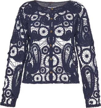 Usha Strickjacke Frauen Marine