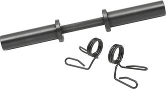 Bad Company Profi Olympia Kurzhantelstange (St&uuml;ck) inkl. Federverschl&uuml;ssen 50/51 mm Black-Oxid