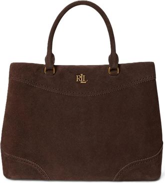 Ralph Lauren Sac cabas Marcy 36 - Grand mod&egrave;le - Femme - Sacs - Brun - Taille: ONE Size