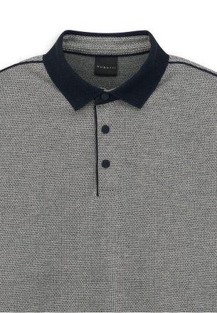 Bugatti Polokragenpullover Modern Fit mit Druckkn&ouml;pfen