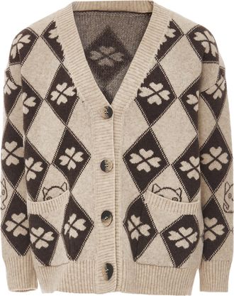 Mymo Strickjacke Frauen Wollweiss tauoe