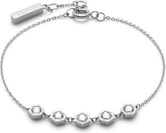Olivia Burton Bracelet pour Femme Collection EVER STACKED en Acier Inoxydable avec Charms Ornés de Cristaux - 24100347