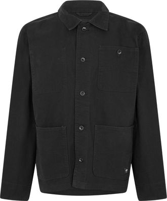 Vans London City Feldjacke f&uuml;r Herren, Brusttasche, Baumwollmischung, Regul&auml;r (Schwarz)