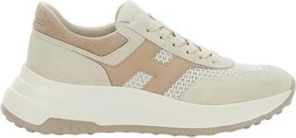 Hogan Low-Top Sneaker - Beige Low-Top Sneakers With Minimalist Design - Gr. 36,5 (EU) - in Wei&szlig; - f&uuml;r Damen