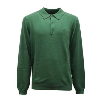 Sun 68 Round-Neck Strickwaren - - Tops - Herren - Gr&uuml;n - 3XL
