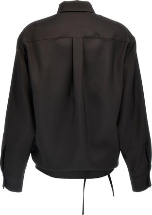 Valentino Garavani Techno Light Wool Shirt - Black