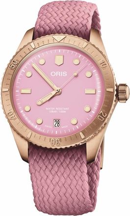 Oris Divers Sixty-Five Cotton Candy 38mm Gr&uuml;n Damenuhr 01 733 7771 3158-07 3 19 04BRS