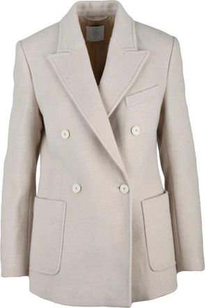 Eleventy Femme, Vestes, Beige, Taille: 38 FR Giacca in Panno