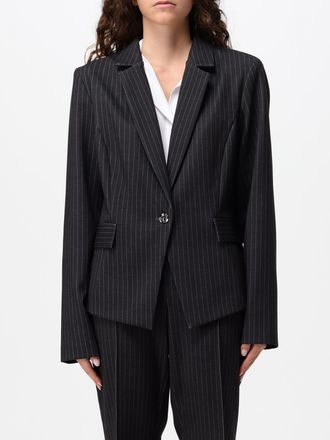 Joseph Ribkoff Blazer court &agrave; rayures tennis &agrave; simple boutonnage et &eacute;paules rembourr&eacute;es
