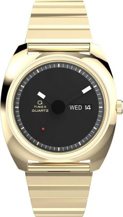 Timex Uhren - Quarz-Analoguhr Q Timex 1975 Enigma - Gr. unisize - in Gold - f&uuml;r Damen