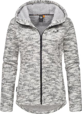 Ragwear Kapuzenstrickjacke Lyshka Melange Kuschelige Kapuzenjacke in Strick-Optik