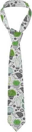 Generic Cravates Homme H&eacute;rissons Avec Cactus Fine Tie &Eacute;troit Cravate Pour Affaires L&Eacute;cole Mariage