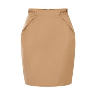 Elisabetta Franchi Gabarbine Miniskirt - - Skirts - Damen - Braun - S