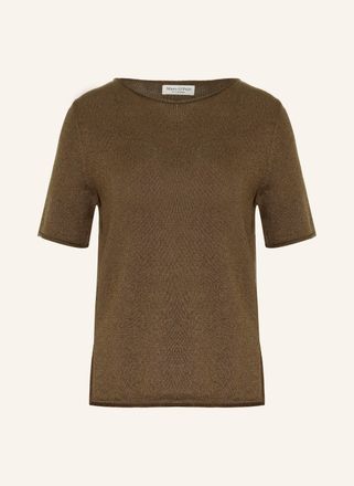 Marc O'Polo Marc Opolo Strickshirt Mit Leinen braun