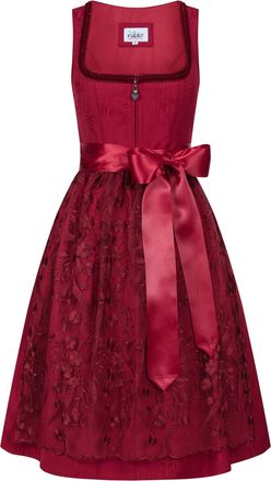 N&uuml;bler Dirndl N&Uuml;BLER Midi Dirndl Floreta, Damen, Gr. 38, EURO, rot, Obermaterial: 98% Polyester PES. 2% Elasthan EL., Kleider, Topseller