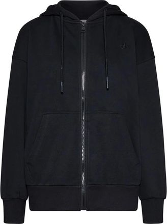 Silvian Heach Femme, Sweatshirts et sweats &agrave; capuche, Noir, Taille: 38 FR Felpa zip e cappuccio dal design essenziale