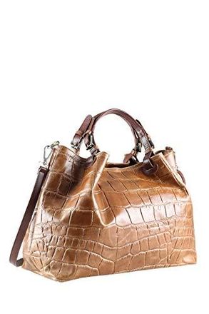 Collezione Alessandro Mcbarth, Sac &agrave; bandouli&egrave;re Femme, Cognac, Taille Unique