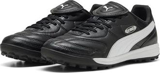 Puma Chaussures de Football King Liga TT Unisexes, Puma Black Puma White Puma Silver, 44.5 EU