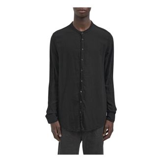 Po&eacute;me Boh&eacute;mien Camicia Kaftano in Cotone - - Shirts - Herren - Schwarzk - L